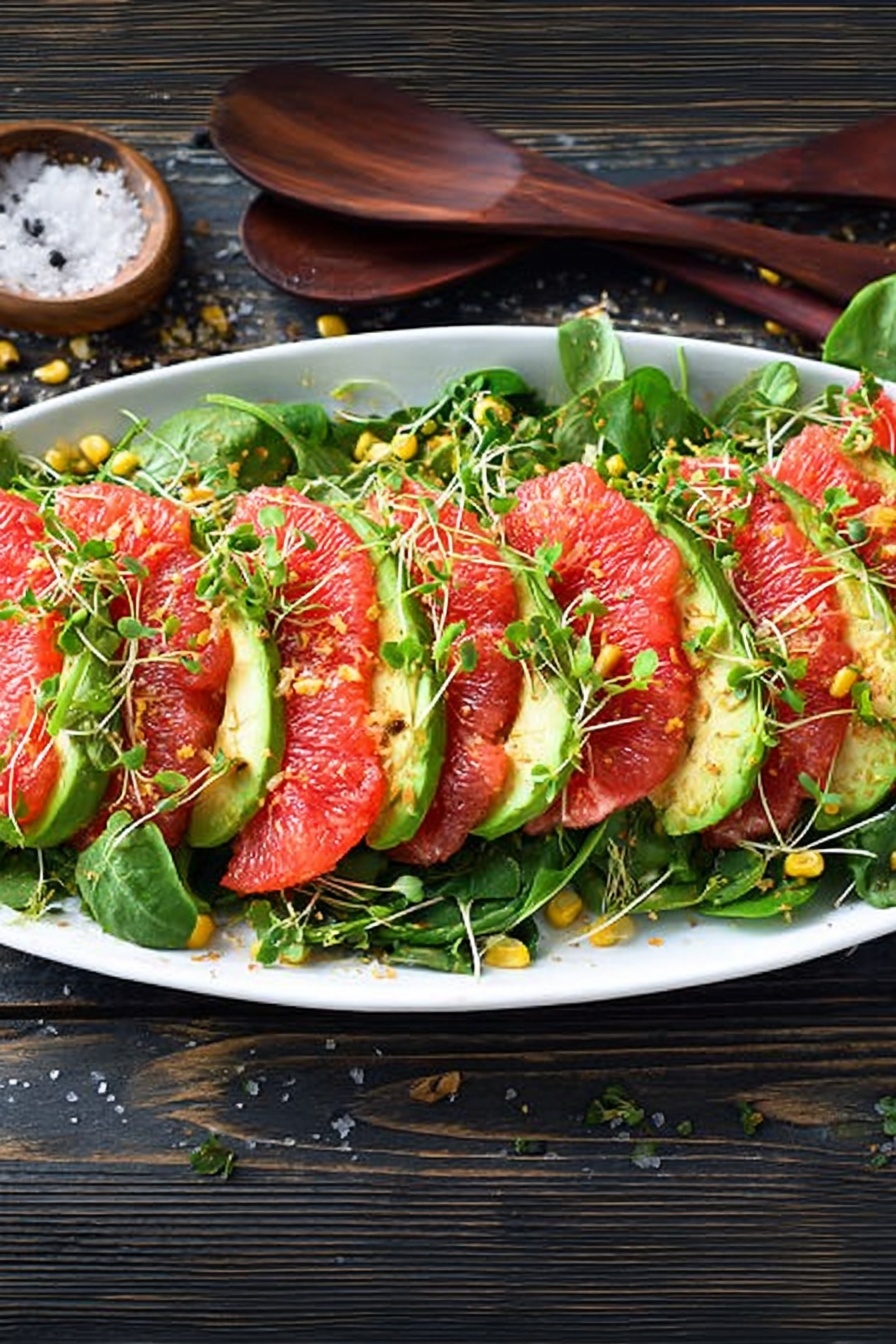 Grapefruit and Avocado Salad with Pistachios – Bright & Refreshing