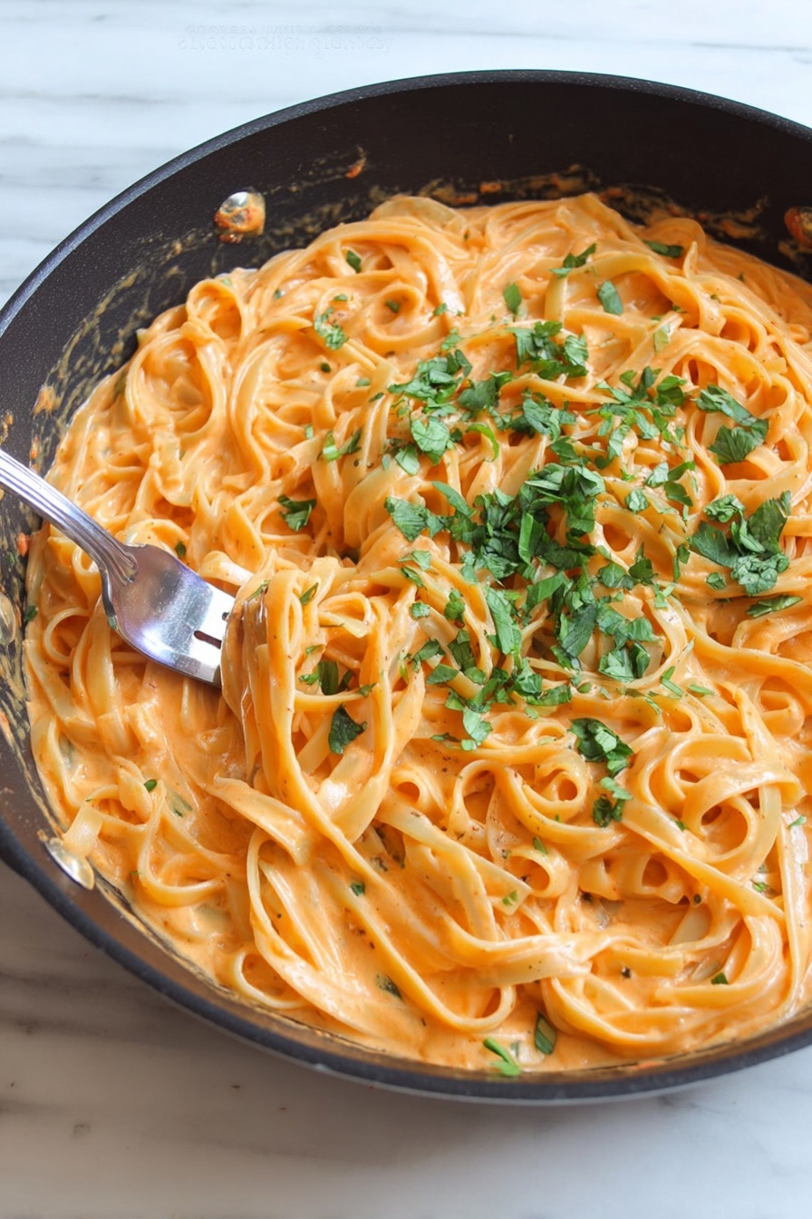 Red Pepper Cashew Alfredo Pasta: Creamy Vegan Delight