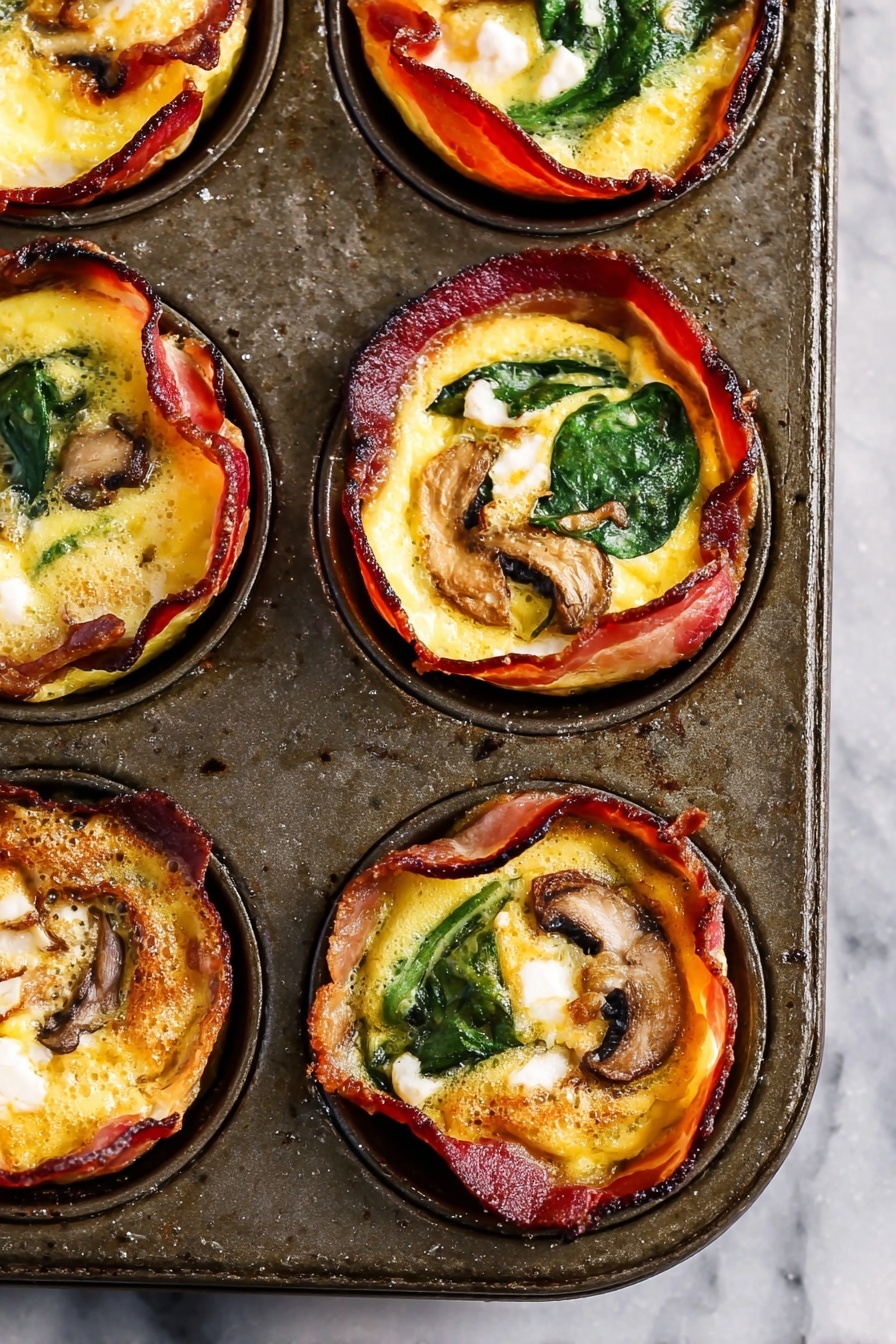 Mushroom Spinach Bacon Egg Cups: Irresistibly Savory Breakfast