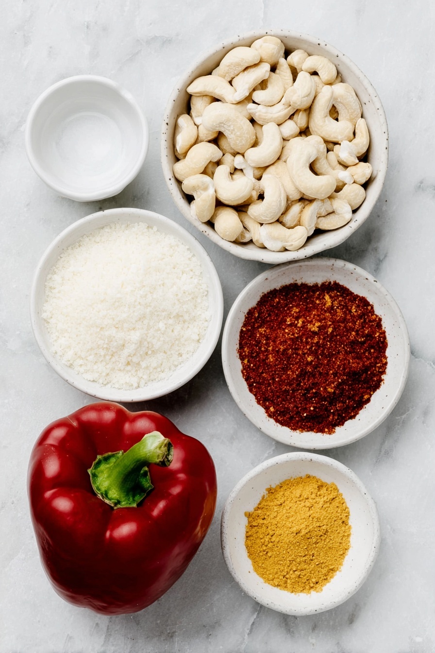 Red Pepper Cashew Alfredo Pasta: Creamy Vegan Delight